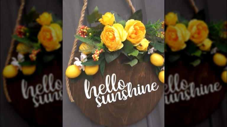 Skip traditional wreaths: This Dollar Tree DIY is a fun summer decor idea