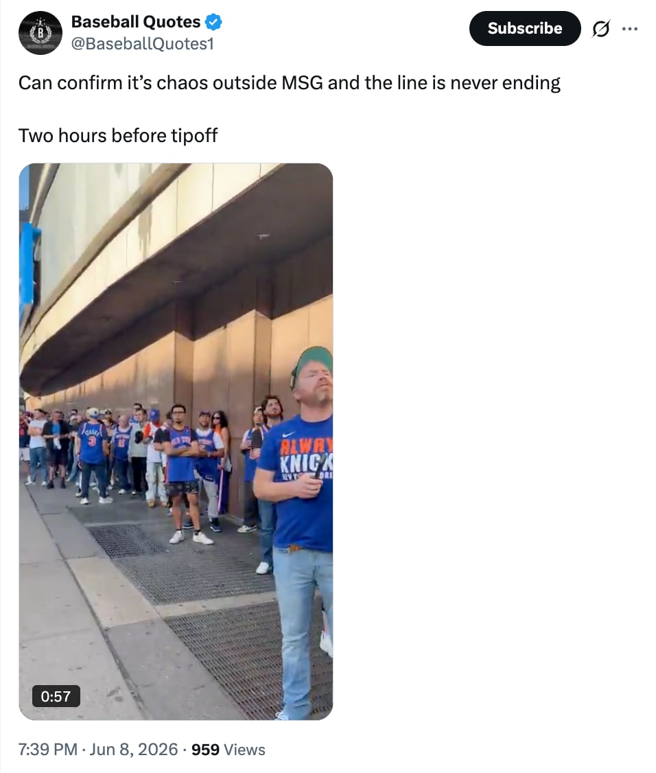 Chaos erupts as Trump security paralyzes Knicks fans