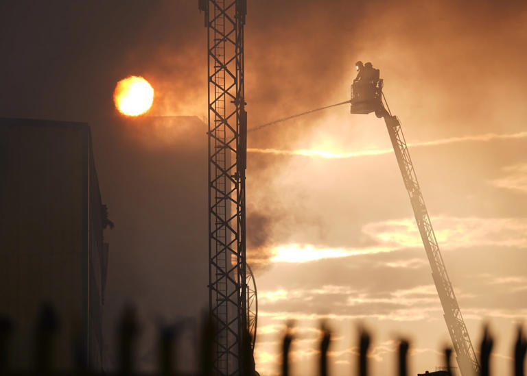 Recycling centre fire brought under control