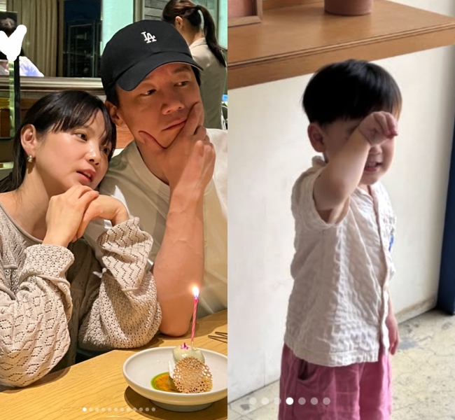 김무열♥윤승아 아들, 붕어빵이었다. 앙증맞은 비주얼 공개