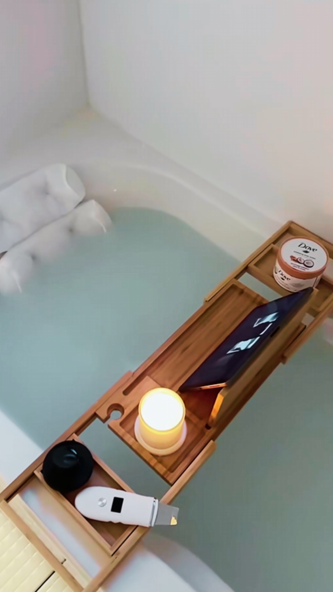 Soothing bathroom cleaning ASMR