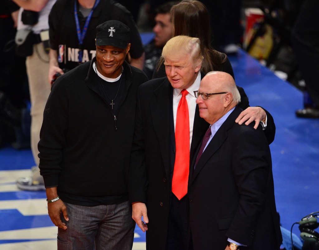 NBA commissioner defends Donald Trump attending Knicks game