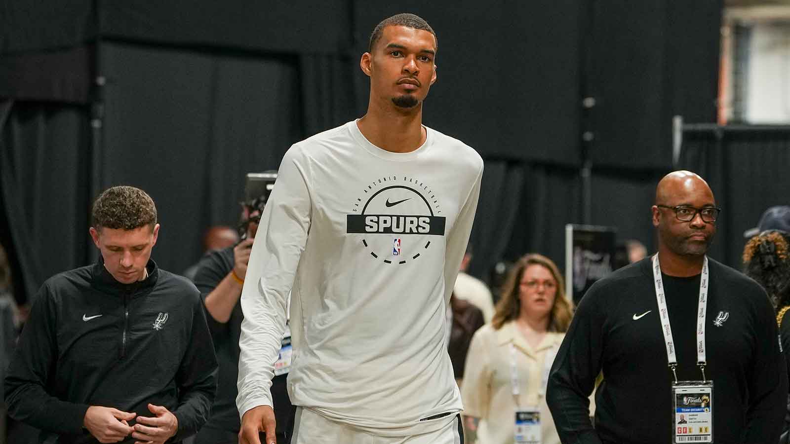 Even Spurs’ Victor Wembanyama went through extra security before Game 3 ...