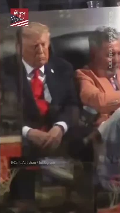 Donald Trump appears to fall asleep during Knicks vs. Spurs Game 3
