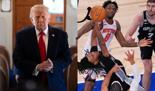 The pre-game tension surrounding Donald Trump at MSG became evident ...