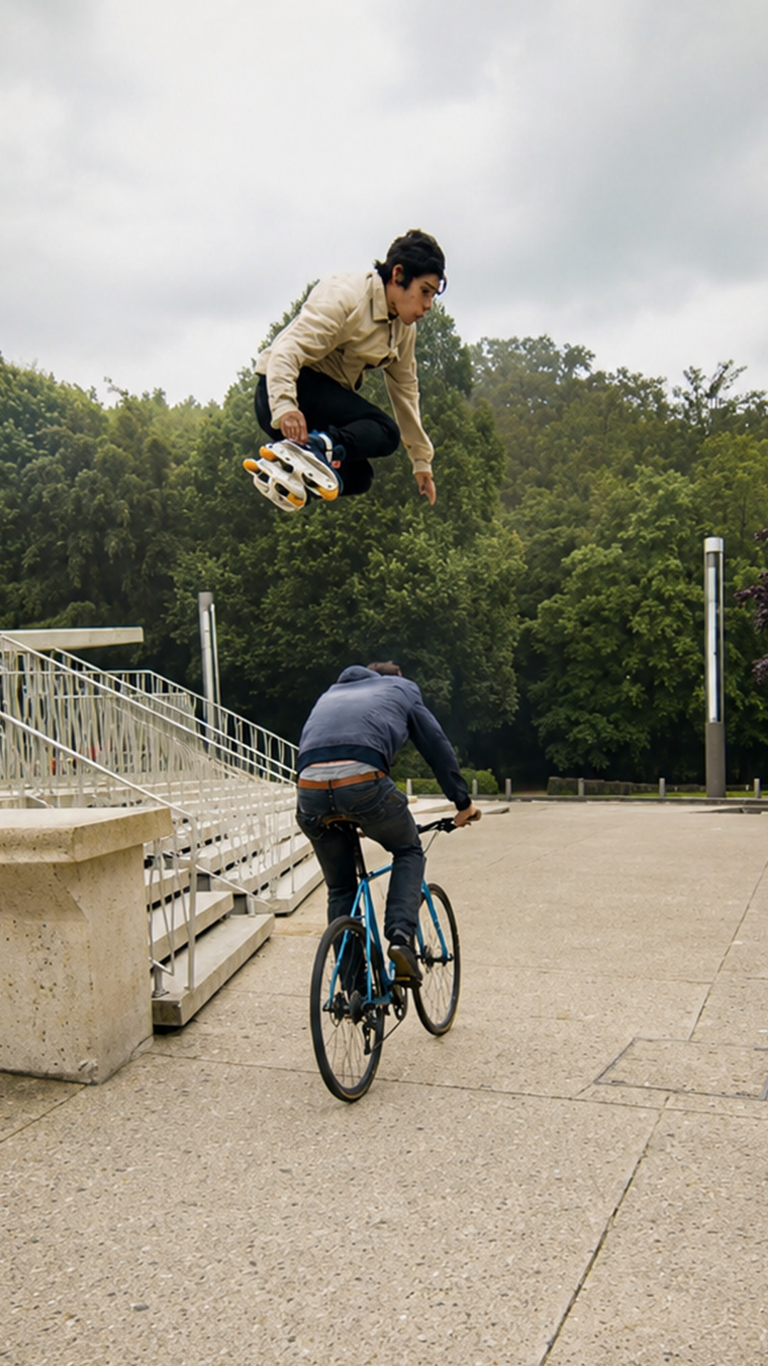 What makes these roller blade tricks so challenging