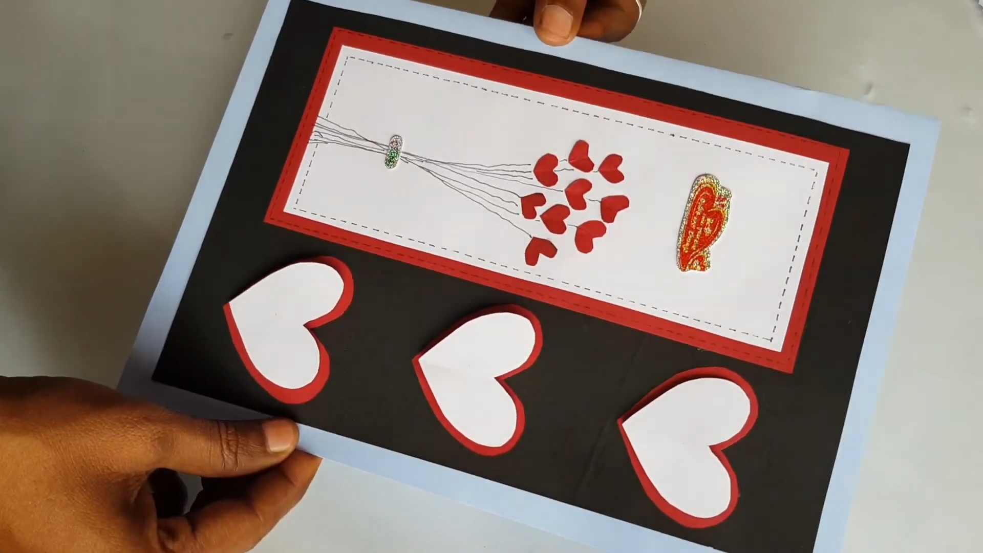 Can you create a unique pop-up heart card