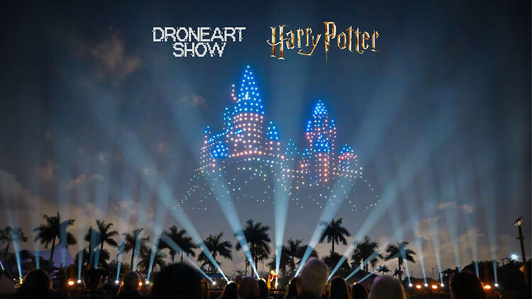 A massive Harry Potter-themed light show is taking over LA.’s sky with ...