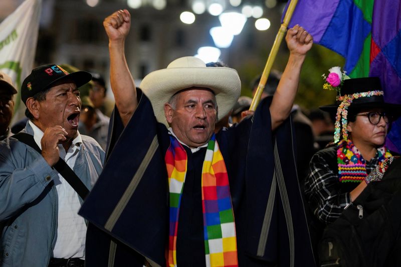 Leftist Sanchez takes lead in polarized Peru election