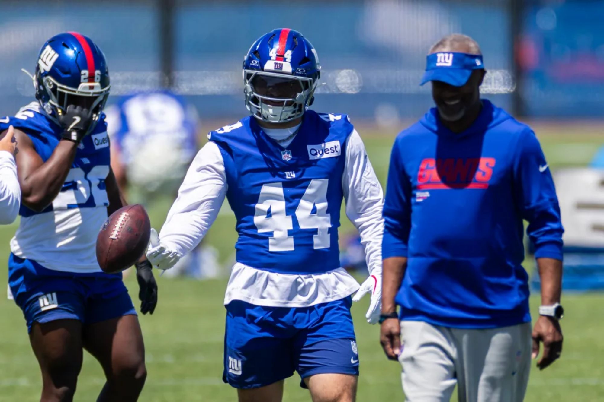 Cam Skattebo takes first big step after catastrophic injury as Giants ...