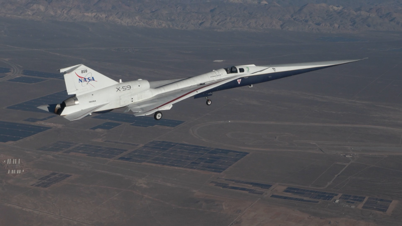 NASA's experimental quiet jet hits supersonic speed for the first time
