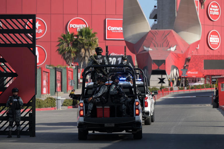 Iran team escorted to Tijuana stadium by Mexico's National Guard