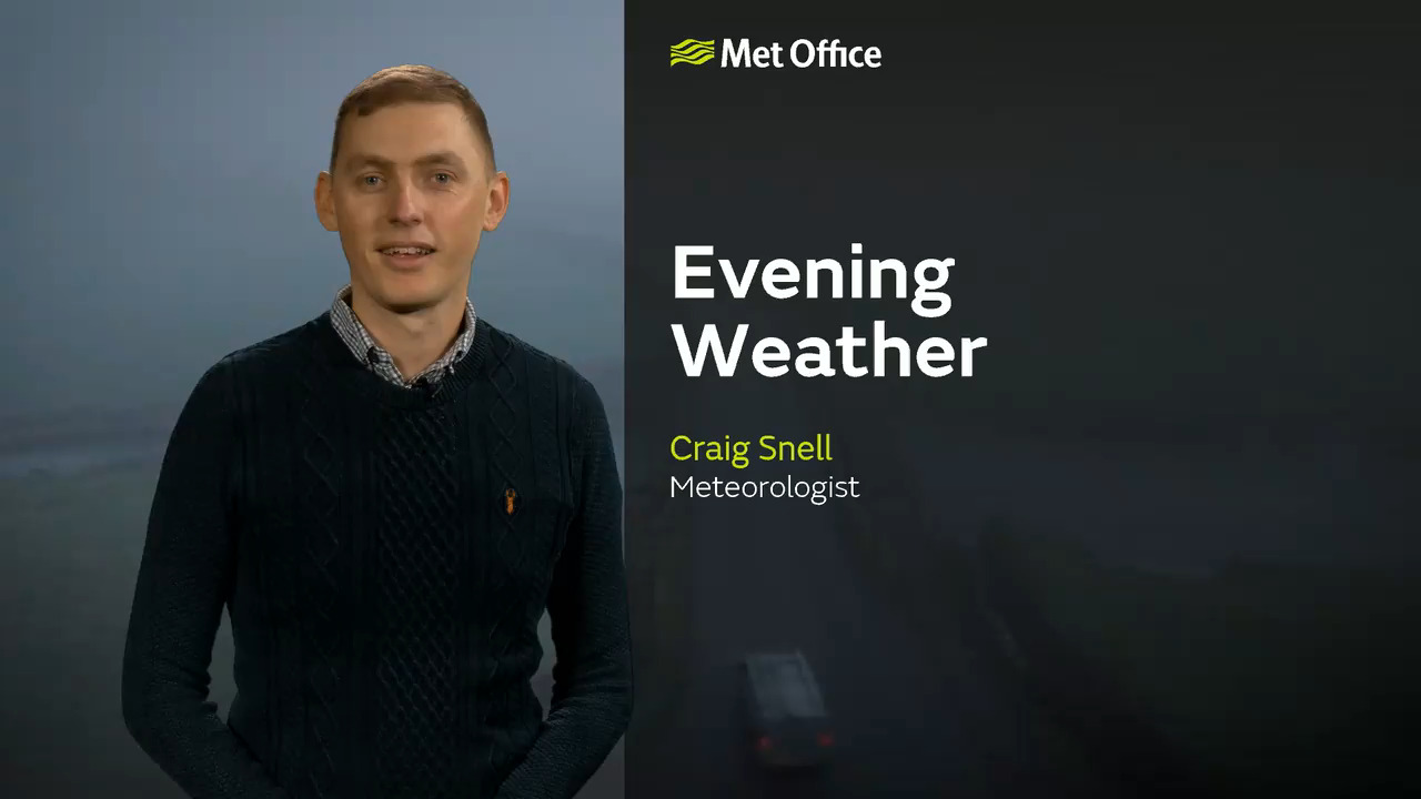 Met Office Sunday evening weather forecast 08/03/2026