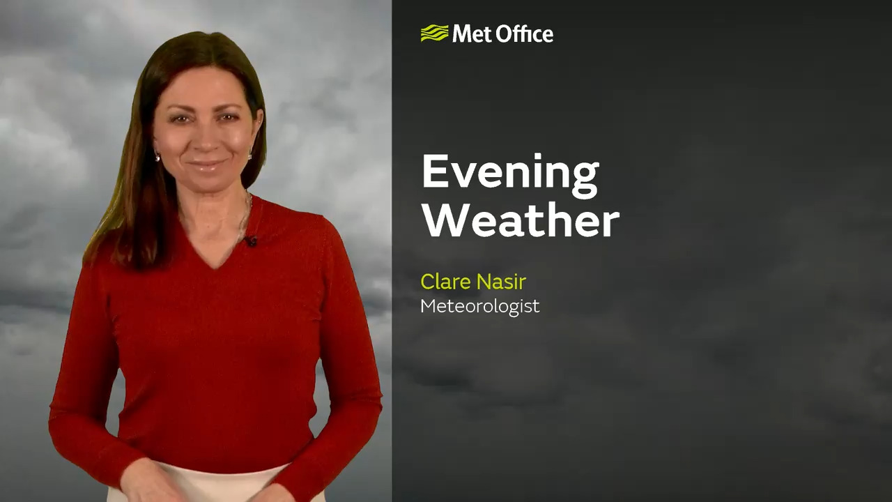 Met Office Tuesday evening weather forecast 24/03/2026