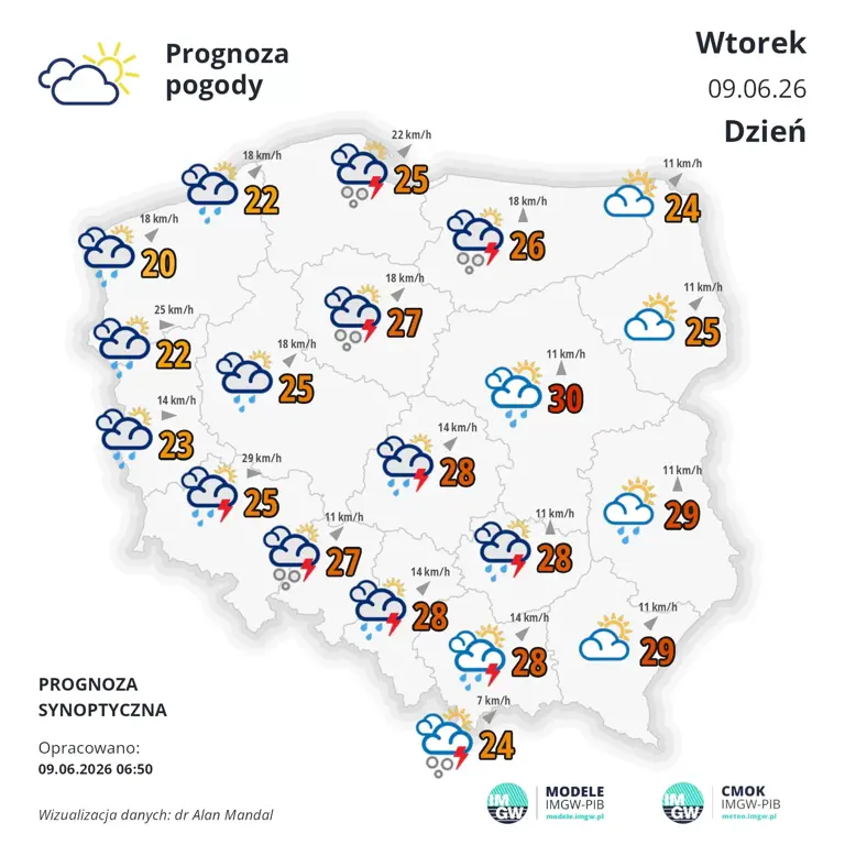 Nawałnice przetoczą się przez Polskę. W tych województwach będzie najgorzej