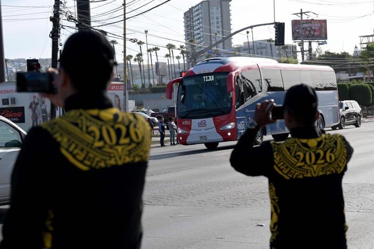 Iran team escorted to Tijuana stadium by Mexico's National Guard
