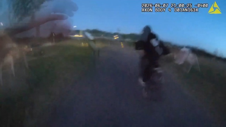 Body camera footage shows police chasing suspect who tried to lure ...