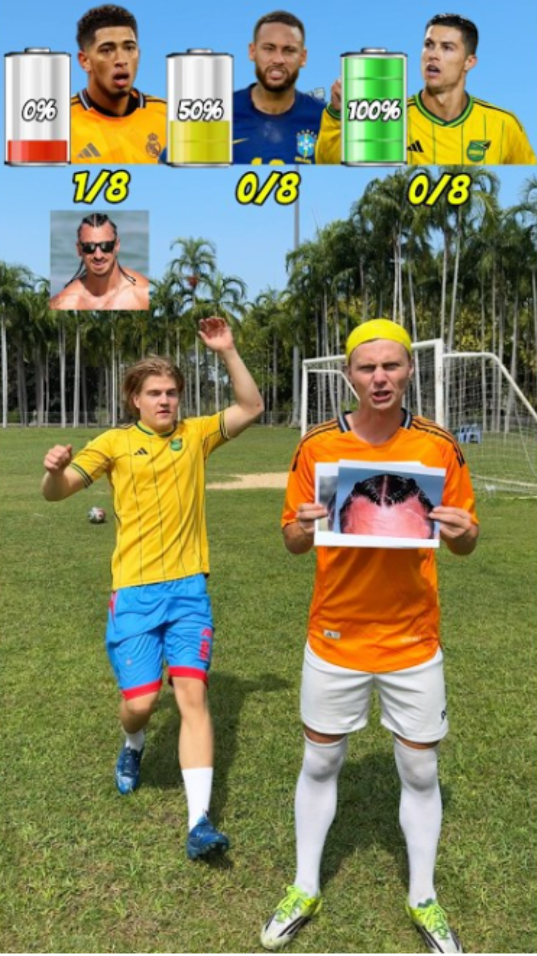 Football skills showdown hairstyle guess vs speed