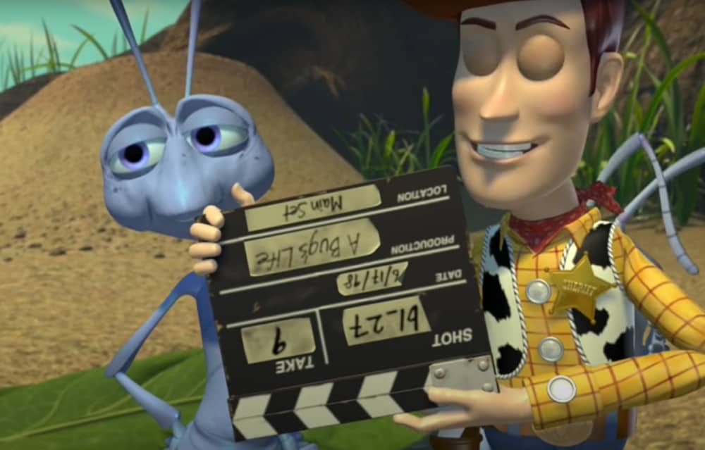 Celebrating the bloopers reel at the end of Pixar movies