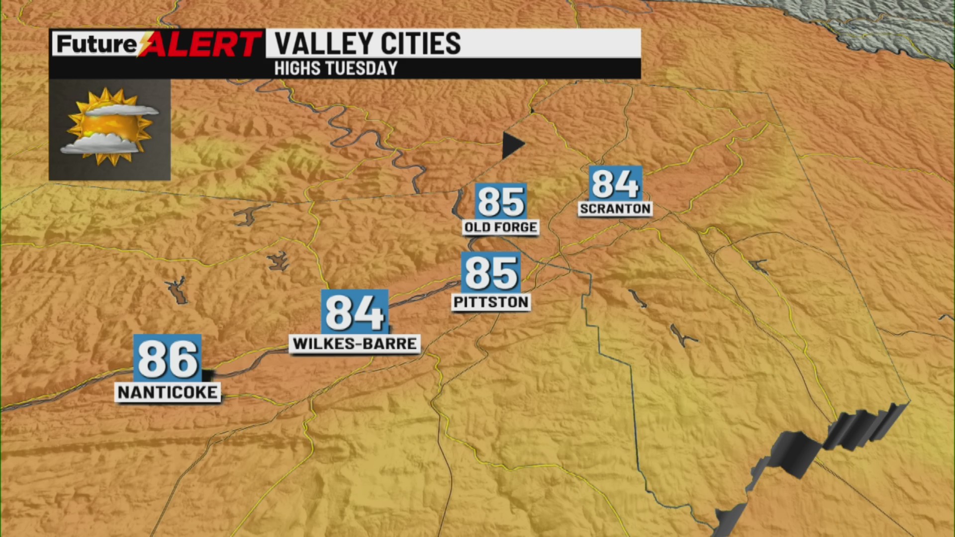Wyoming Valley weather forecast - 06/08/26 - Evening | 28/22 News