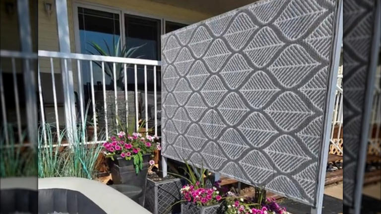 The easy upcycled privacy screen that gives your backyard peace and ...