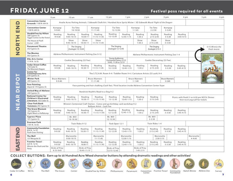 Schedule: 2026 Children’s Art + Literacy Festival