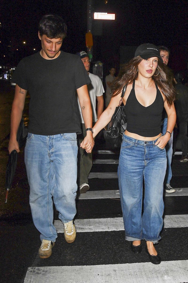 Millie Bobby Brown and Jake Bongiovi steal a moment alone during NYC ...
