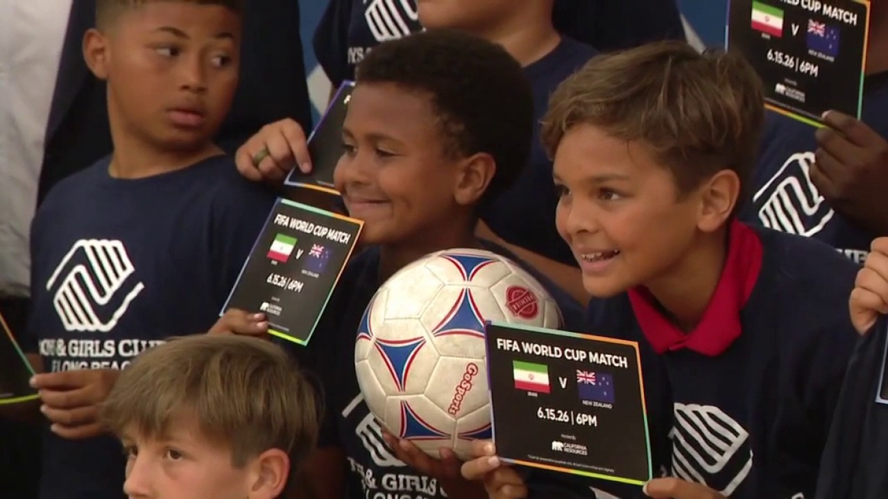 Kids surprised with FIFA World Cup tickets