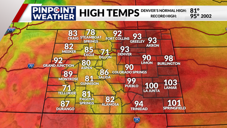 Denver weather: Storms clear ahead of high fire danger
