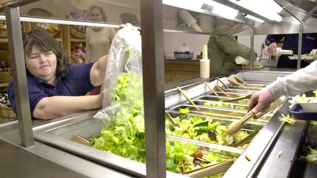 Food safety risks at self-serve salad bars