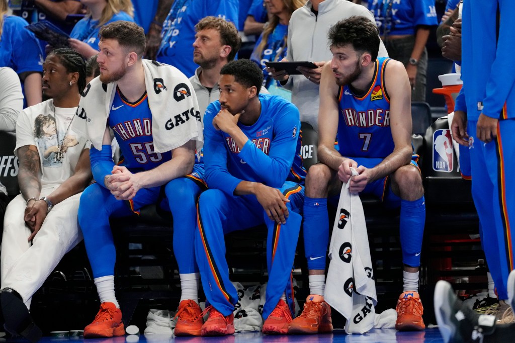 Thunder GM Sam Presti reiterates belief in Chet Holmgren after playoff ...