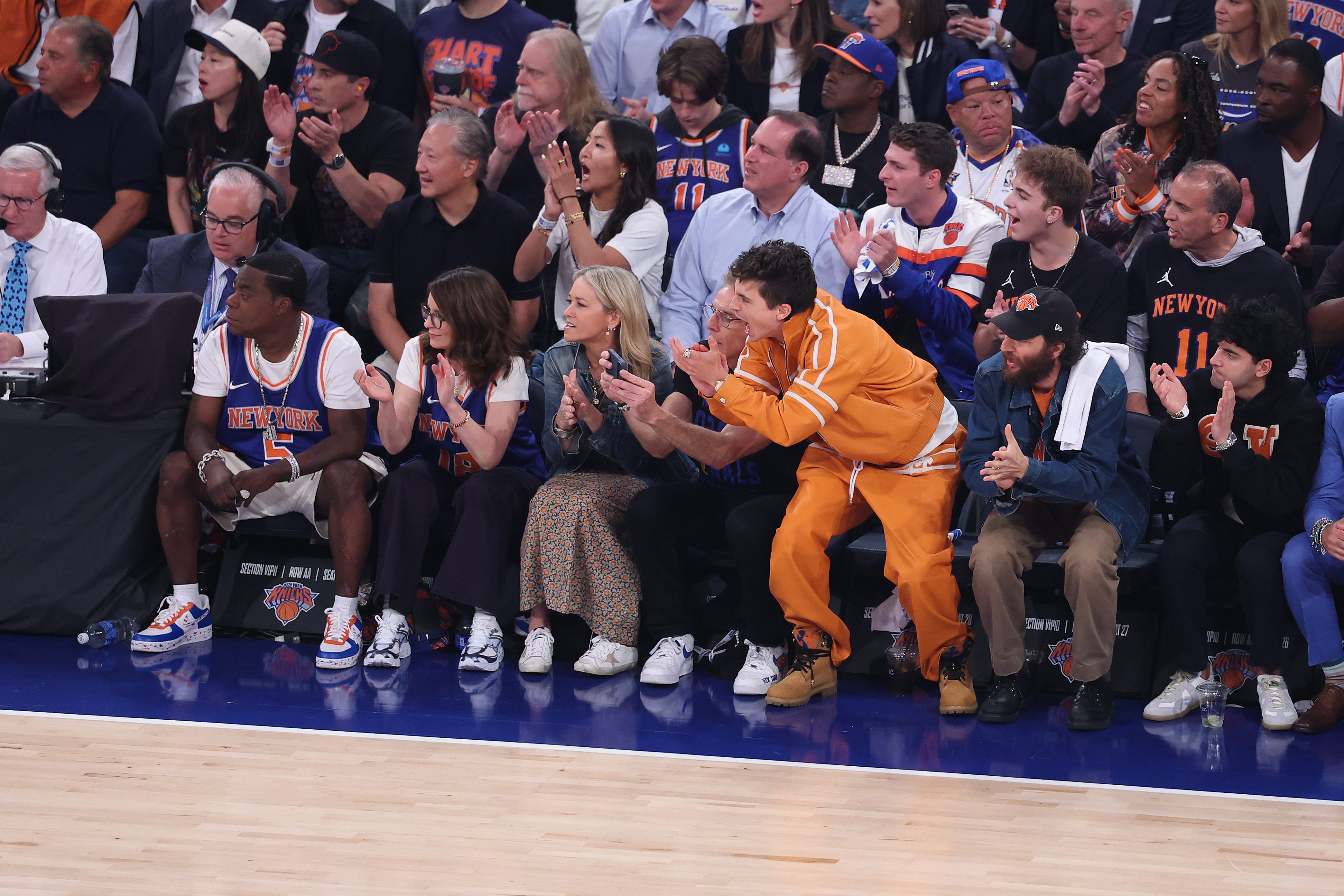 Celebrities courtside as Knicks face Spurs in NBA Finals battle in NYC