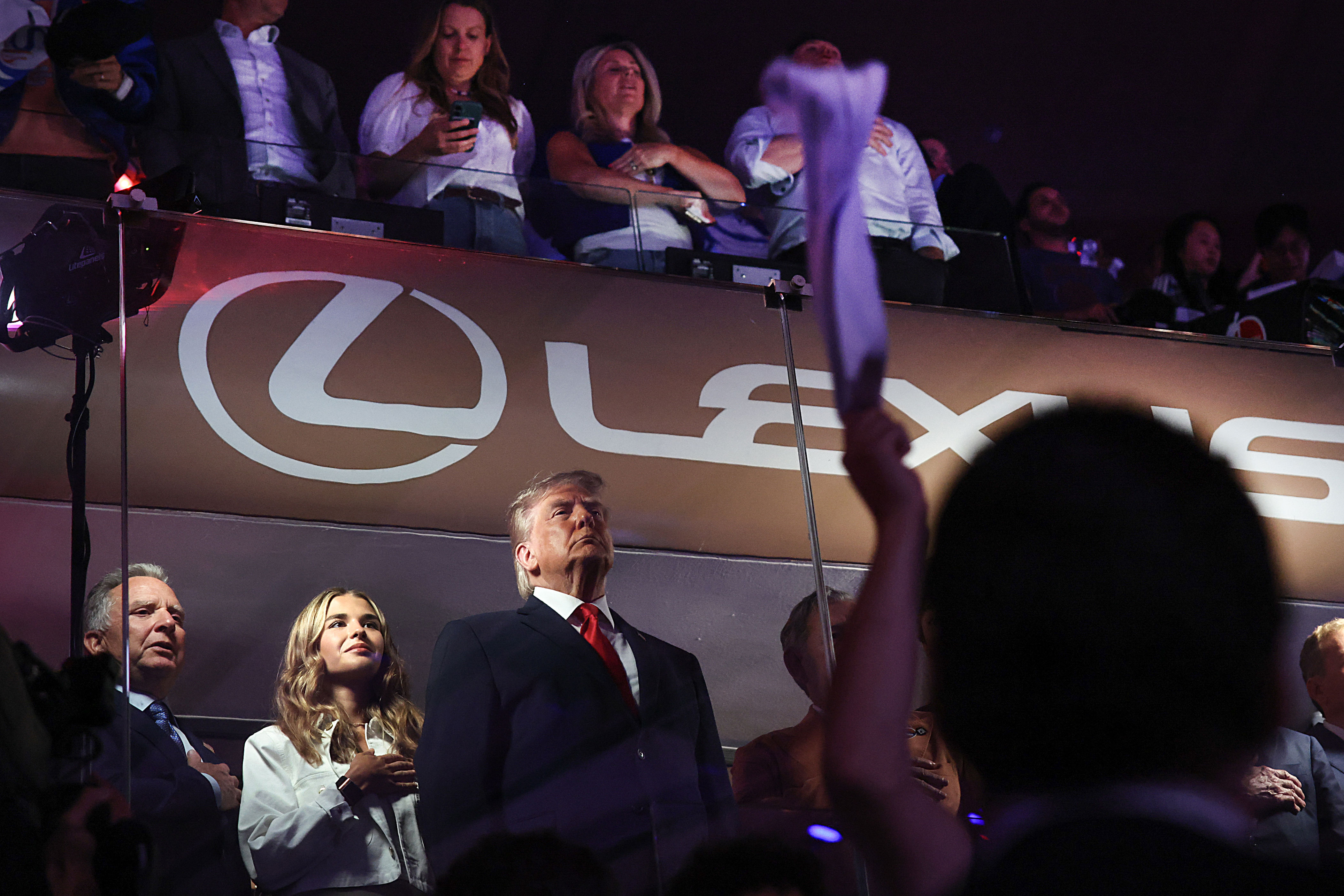 Trump is greeted by boos at Madison Square Garden during the NBA Finals