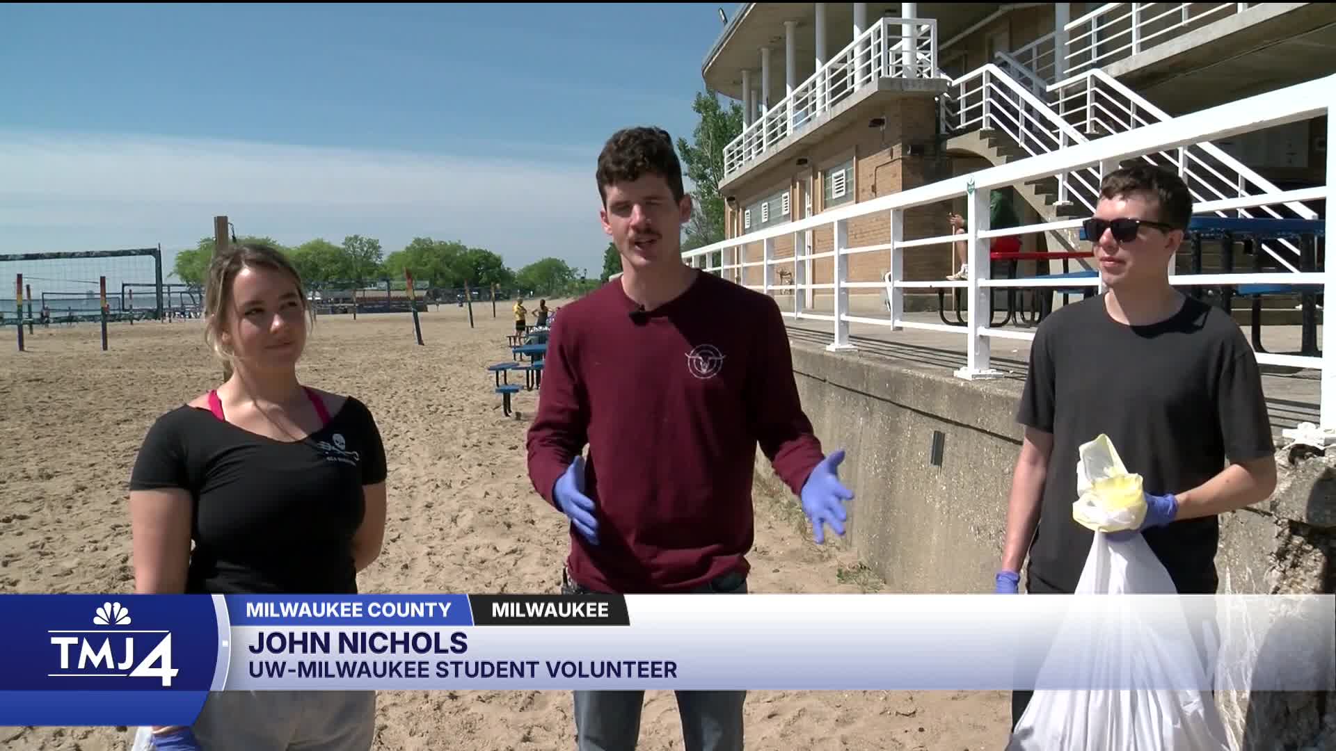 Volunteers clean up Bradford Beach