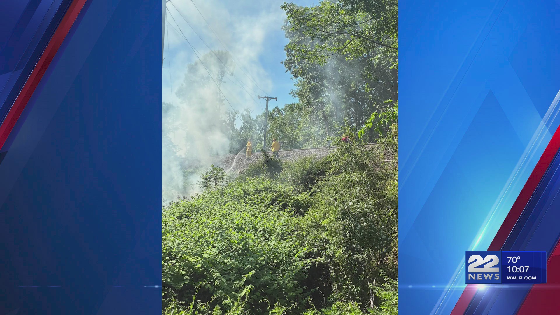 Palmer brush fire caused by damaged power equipment