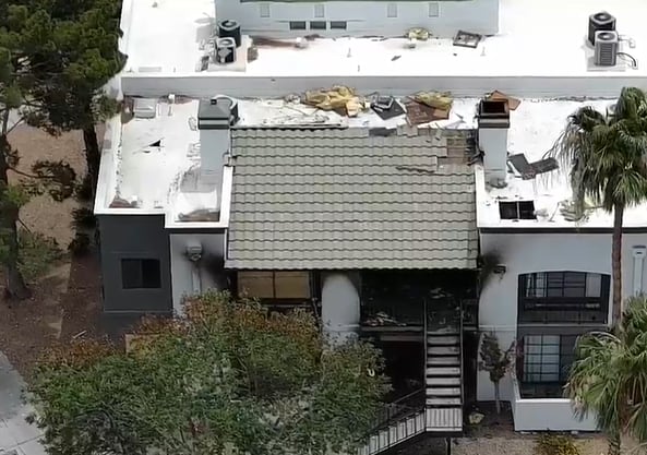 Neighbor describes escaping deadly apartment fire near Nellis, Sahara