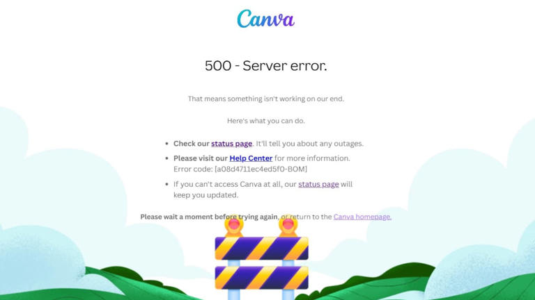 Canva down: Users unable to access graphic design platform, company ...