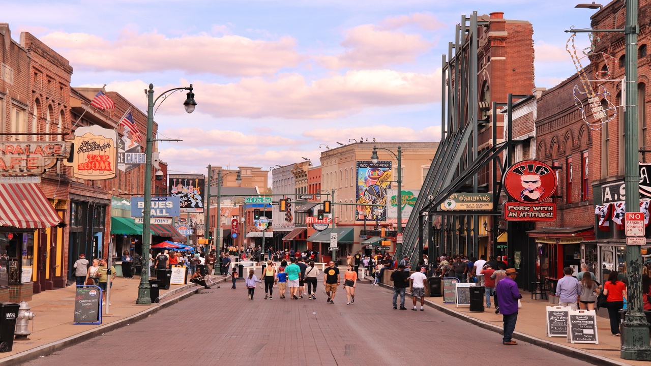 Memphis has two blocks where the blues never stopped playing, not once ...