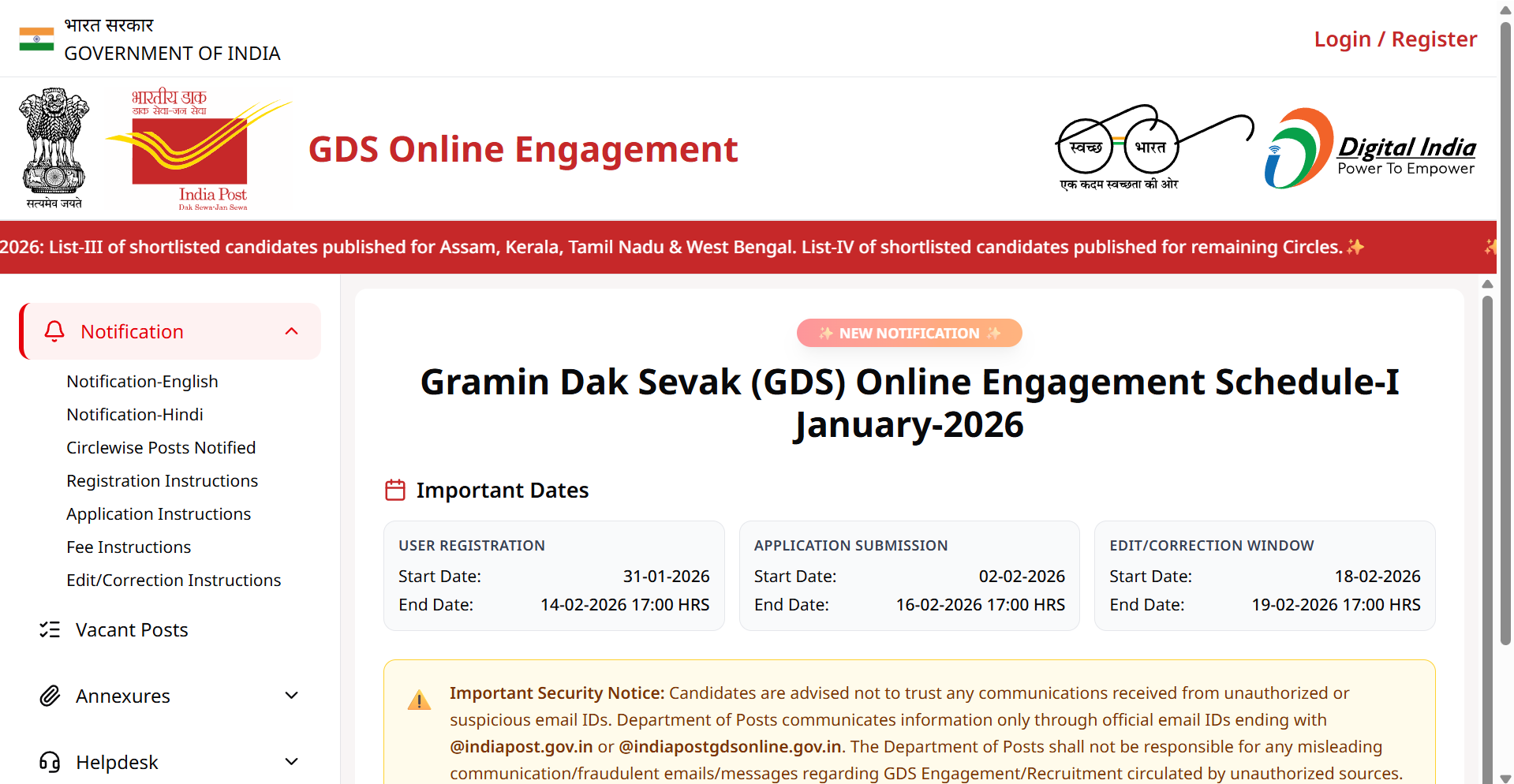 India Post GDS 4th merit list 2026 released at indiapost.gov.in: Direct ...