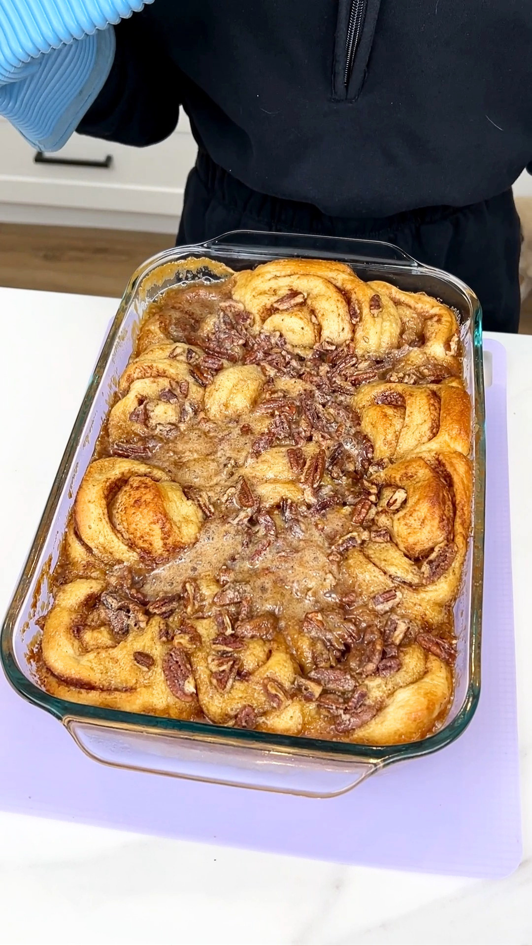 Cinnamon roll recipe with pecans
