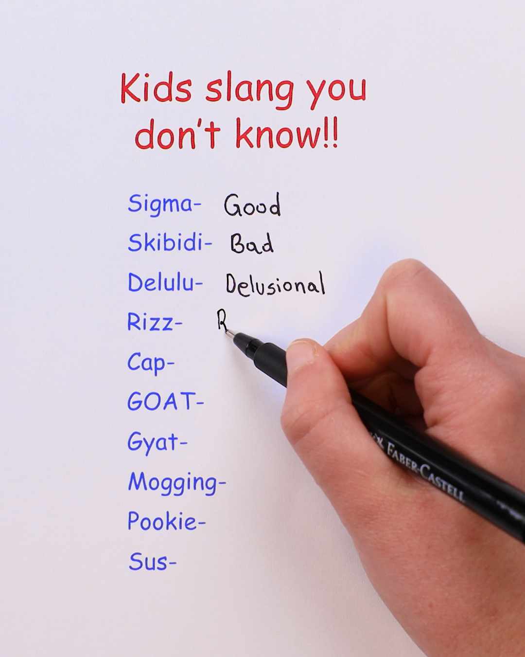 Trying to keep up with kids slang 😂