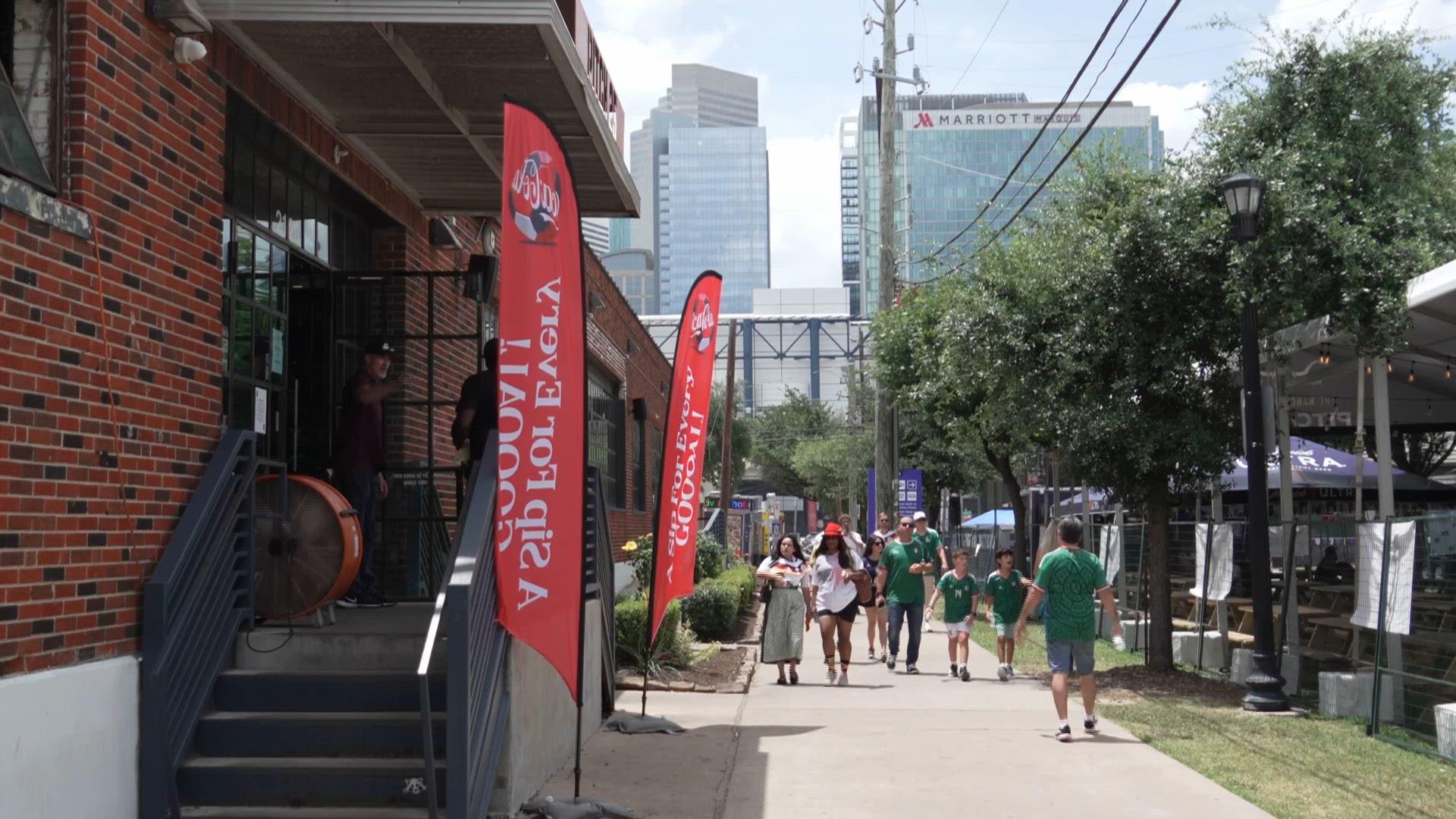 Soccer-themed Houston beer garden common ground for World Cup rivals' fans