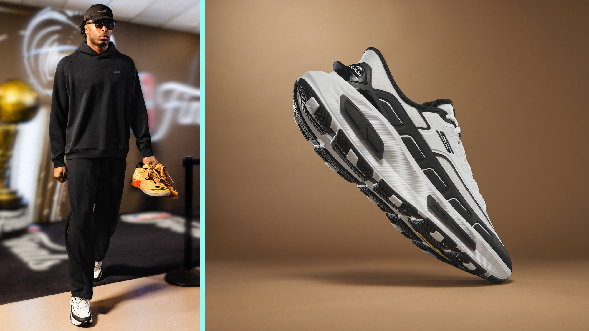 OG Anunoby’s Y2K tunnel walk shoes are making Skechers cool again