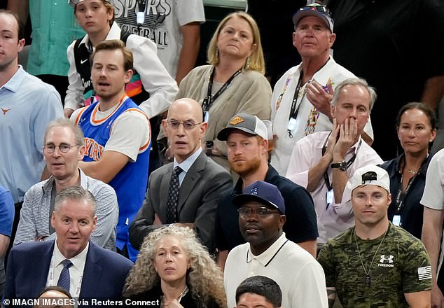 Prince Harry makes surprise NBA Finals appearance without Meghan Markle