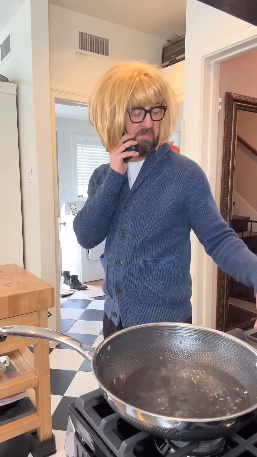 Me cooking vs. my wife