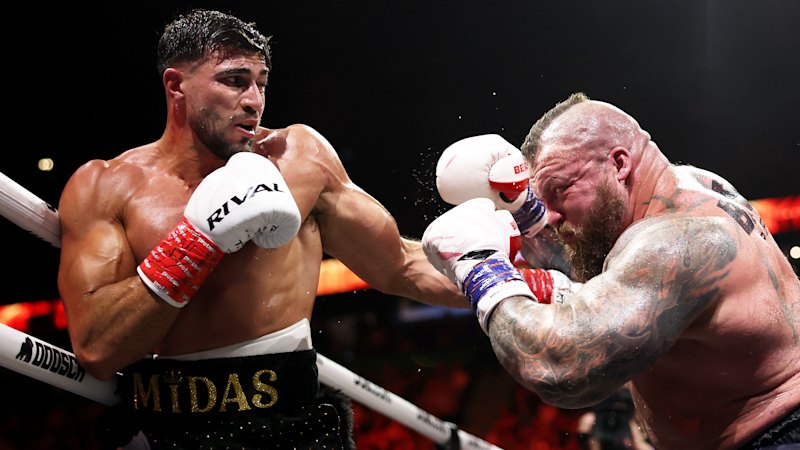 Love Island star survives fight against world’s strongest man