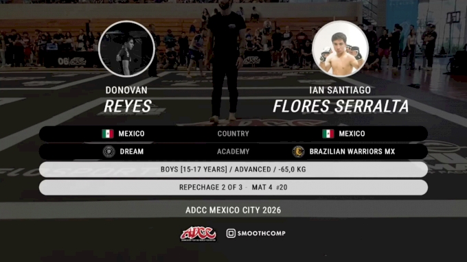 Donovan Reyes vs Ian Santiago Flores Serralta 2026 ADCC MXC Open
