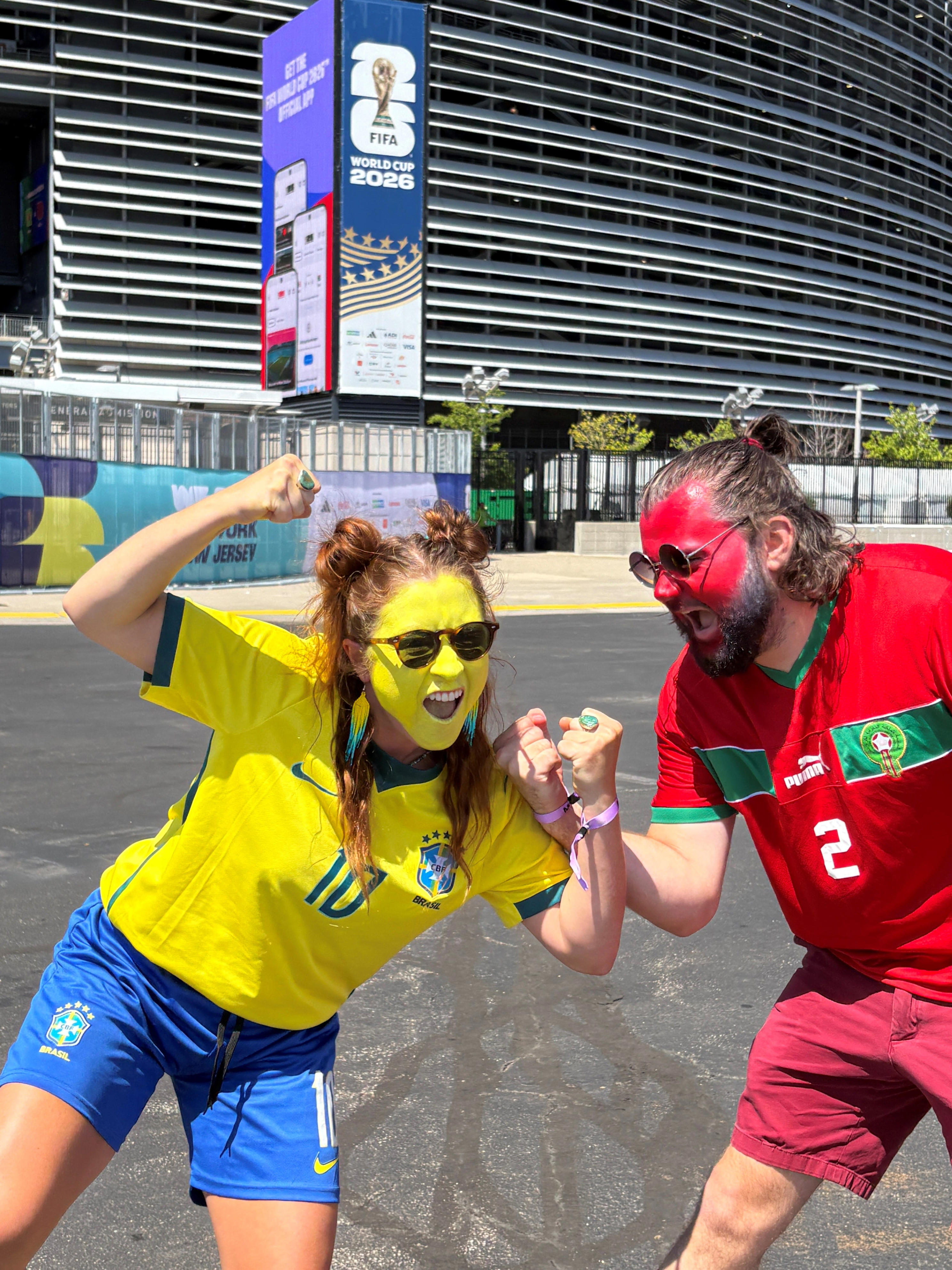 Fans from around the world crowd MetLife Stadium for World Cup opener