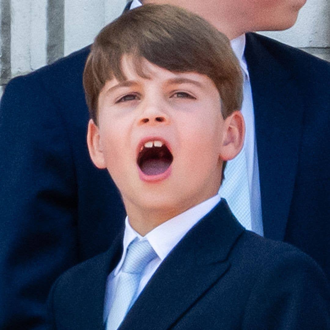 Energetic Prince Louis, 8, can't keep still in most animated Trooping ...