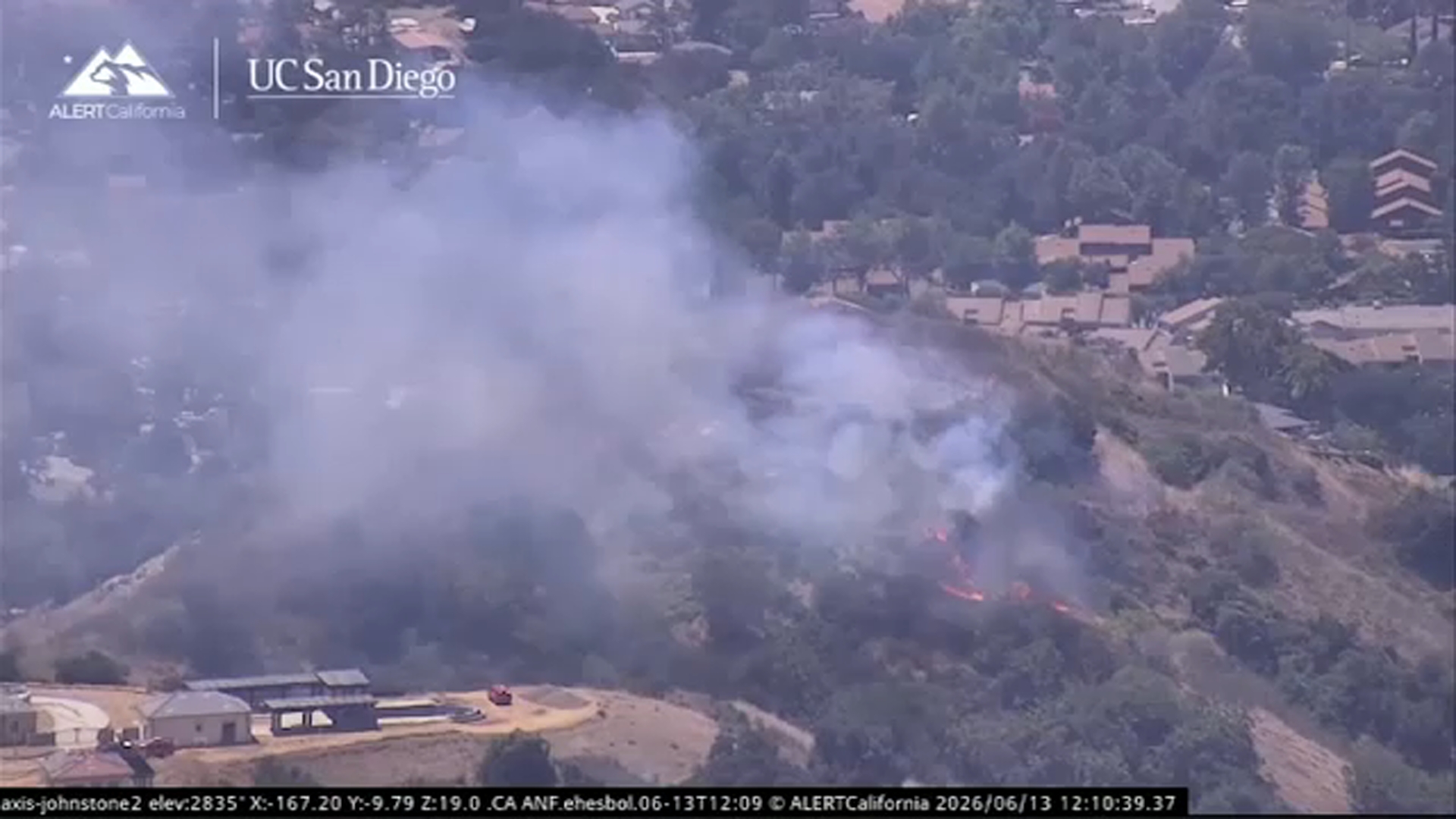 Small brush fire stopped before reaching homes in Glendora; at least 1 ...